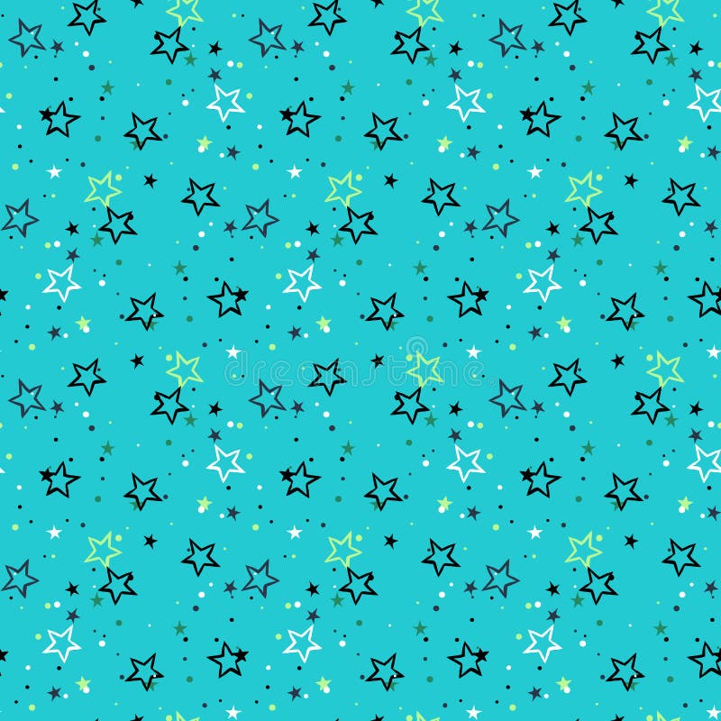 Pattern with stars stock vector. Illustration of modern - 72775500