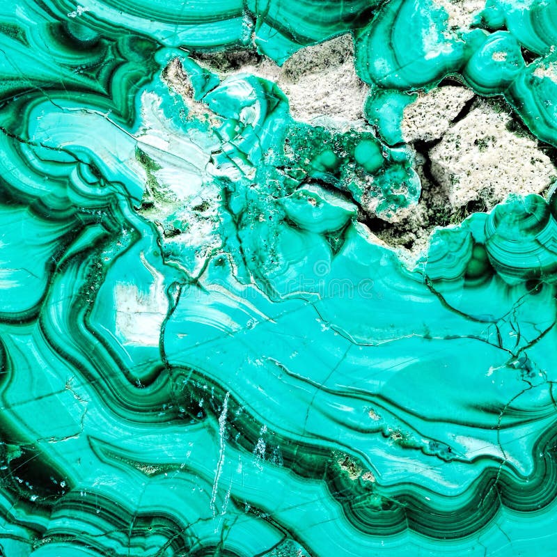 Pattern Malachite Natural Gem Crystal Close Up Stock Photo - Image of ...