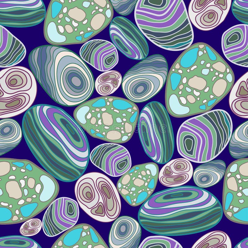 Pattern of Stones in the Cold Coloring Stock Vector - Illustration of ...
