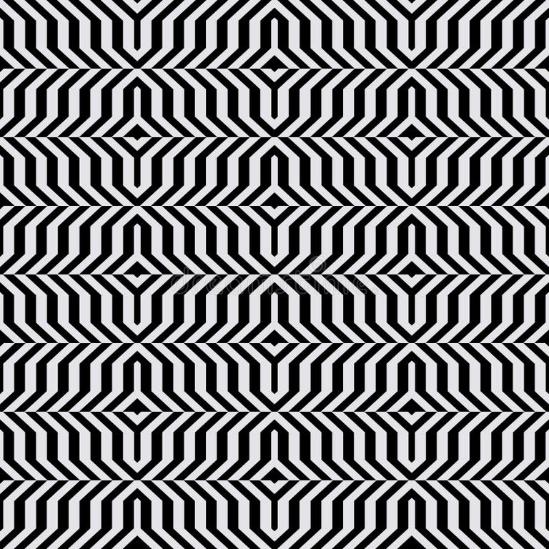 Pattern with Stripe, Chevron, Geometric Shapes Stock Vector ...