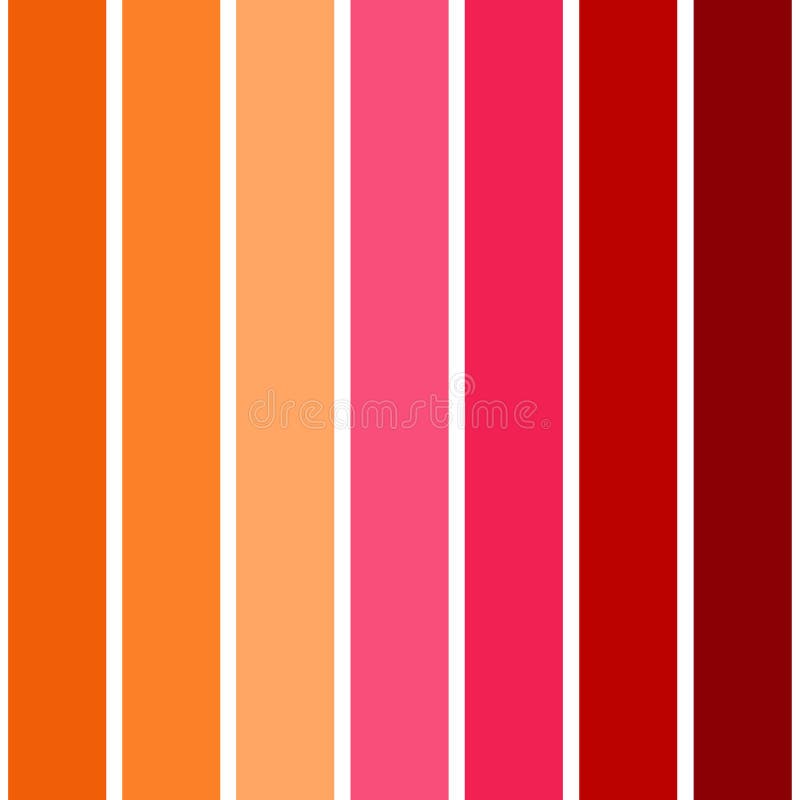 Pattern Stripe Seamless. Shades of Orange Gradation To Pink and Crimson ...