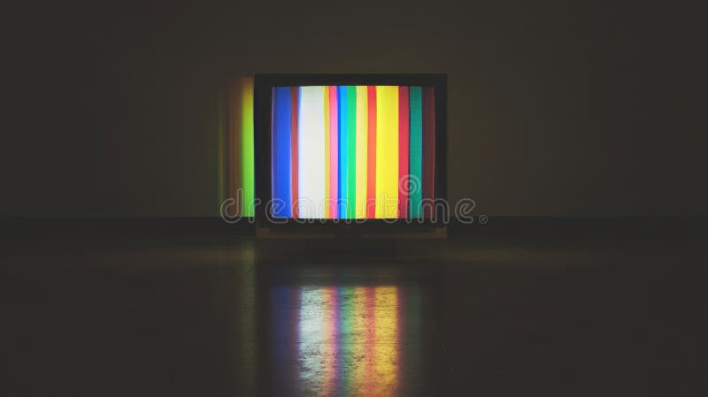 The Pattern Strips or Television Color Bars Indicate Where the ...