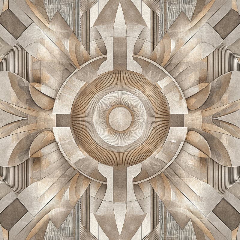 The Pattern of a Stucco Bas-relief on a Gray Stone Wall is Fractal ...