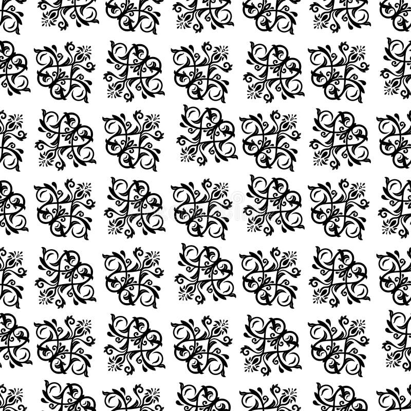 Pattern in the Style of Baroque. Abstract Vector Stock Vector ...