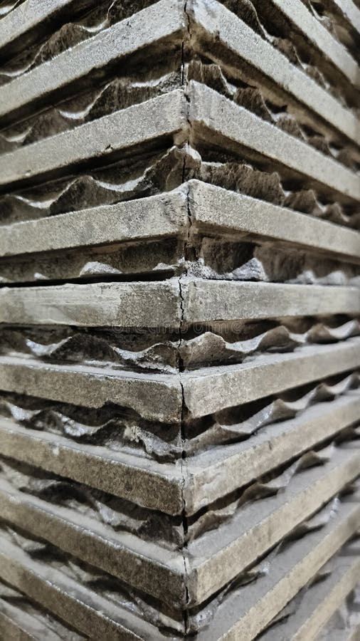 The Pattern on the Support Column is in the Form of a Wave Photographed ...