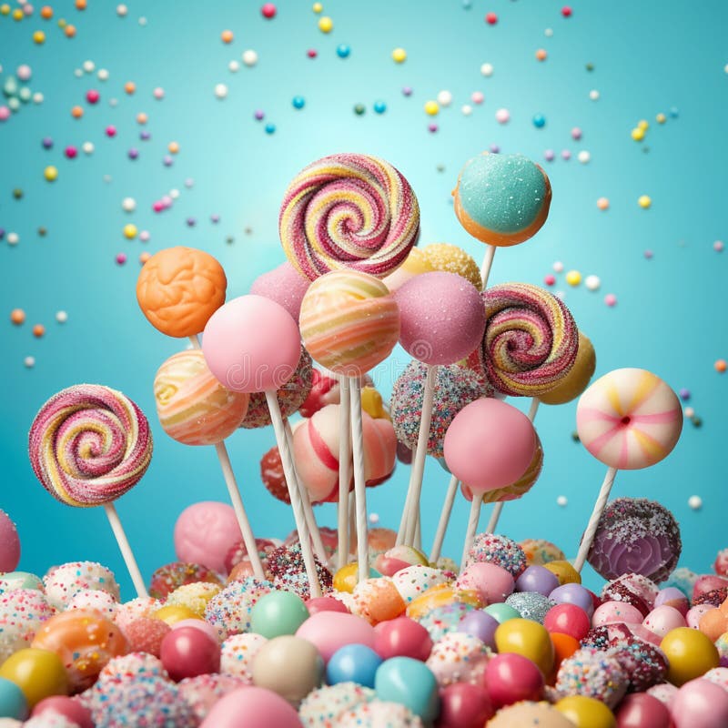 Pattern with Sweets from Sweets 3 Stock Illustration - Illustration of ...