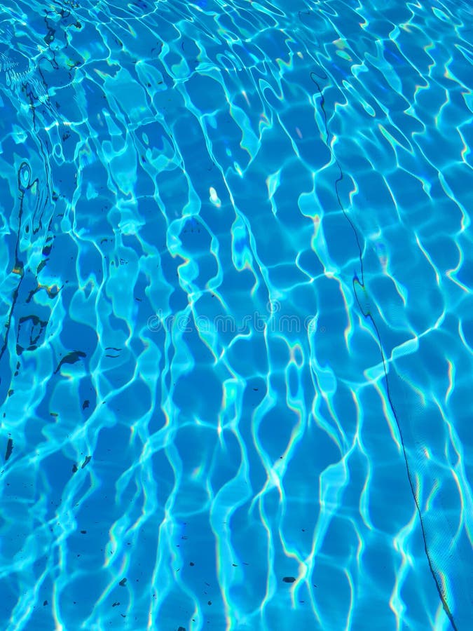 Pattern in Swimming Pool Background. Surface of the Water in a Pool ...