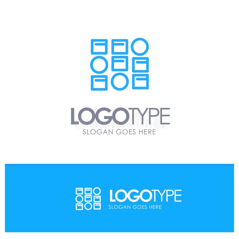 Pattern, System, Data Science, Pattern System Blue Outline Logo Place ...