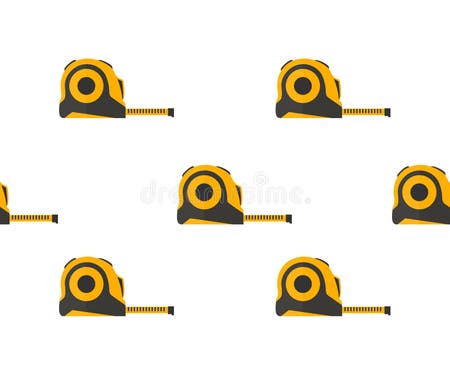 Pattern with Tape Measure Logo Design. Ruler, Tape Measure Marks, Size ...