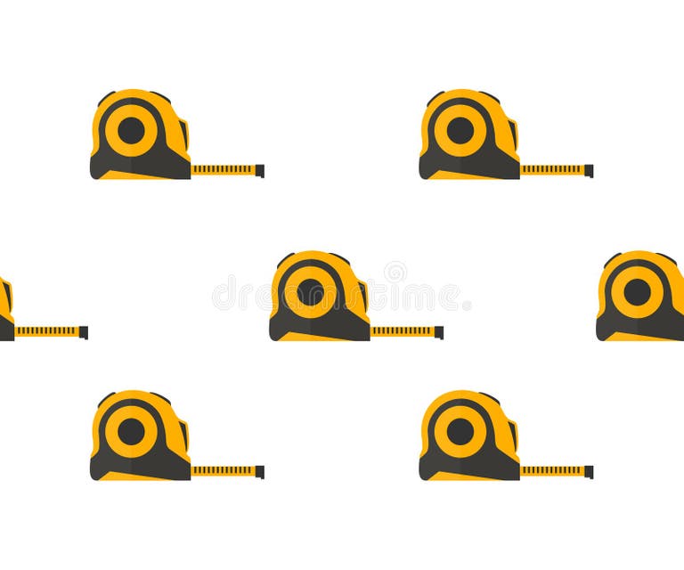 Pattern with Tape Measure Logo Design. Ruler, Tape Measure Marks, Size ...