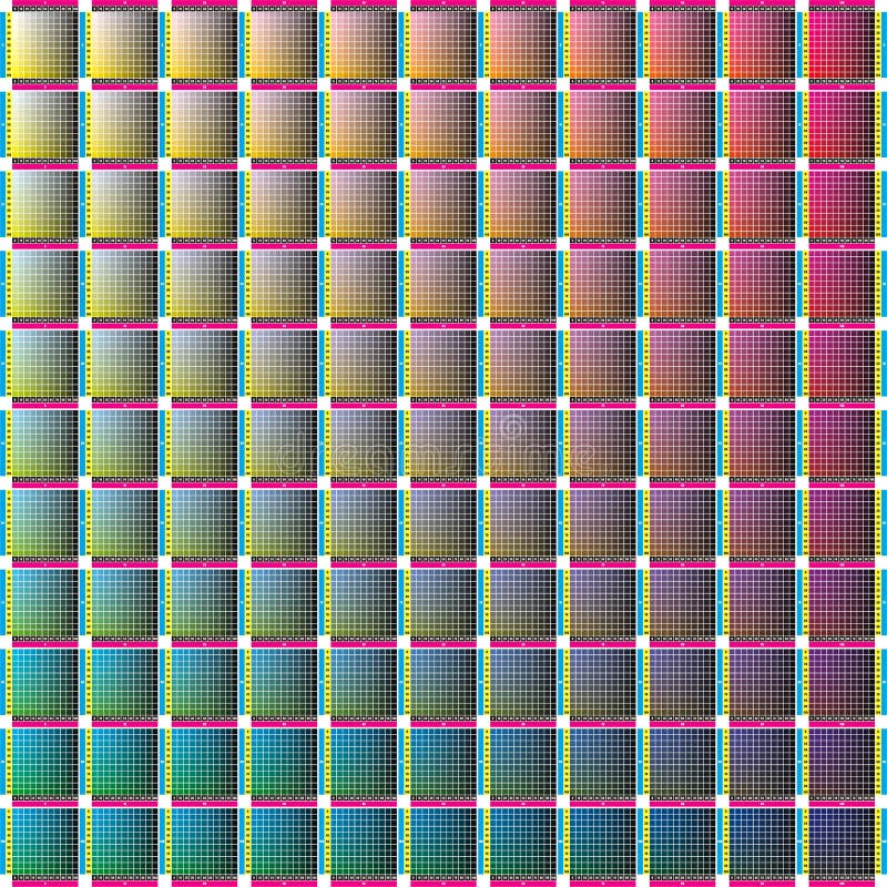 Test Pattern for Printers in RGB Color Model Stock Vector ...