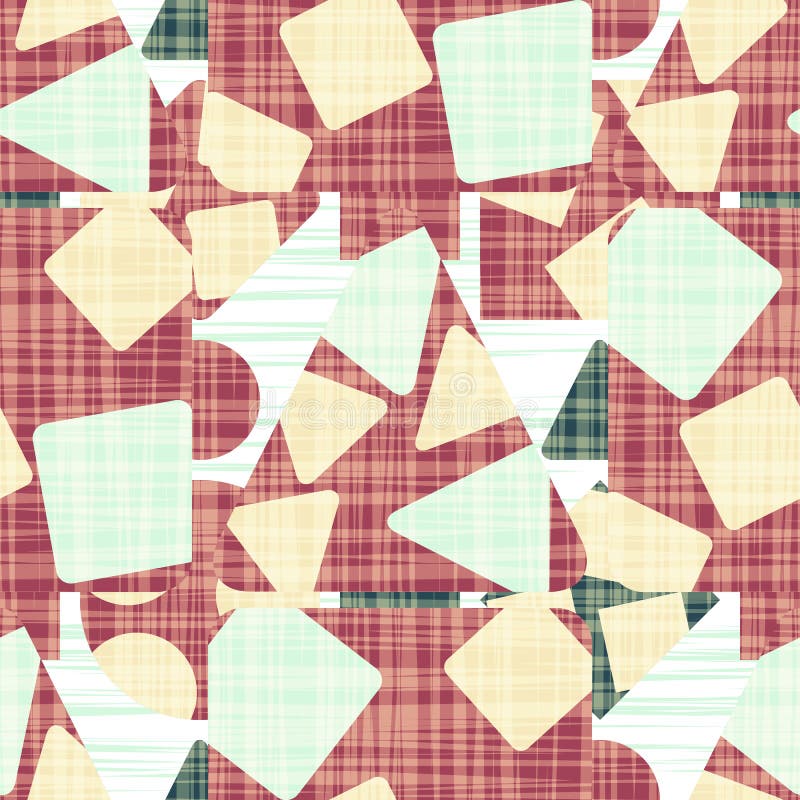 Pattern for Textile with Geometric Shapes. Stock Vector - Illustration ...