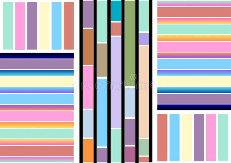 Abstract Seamless Lines and Multiple Colors Pattern Stock Vector ...