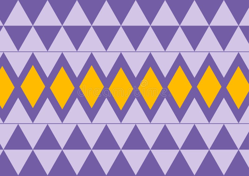 Seamless Abstract Diamond Geometric Pattern with Three Solid Color ...