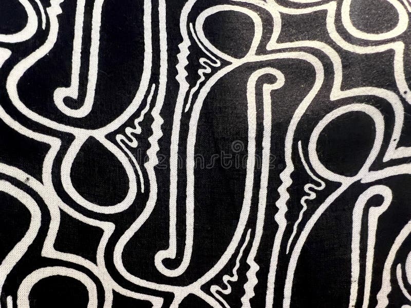 Horizontal Photo of Pattern, Texture, Background of Batik with Abstract ...