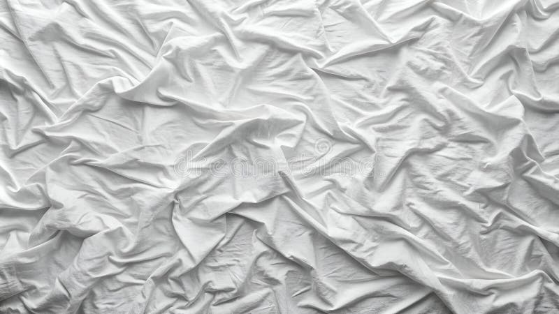 Pattern Texture Crumpled White Fabric Background Stock Illustration ...