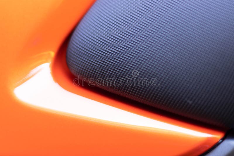 Pattern and Texture of a Motorcycle Seat Stock Image - Image of oranje ...
