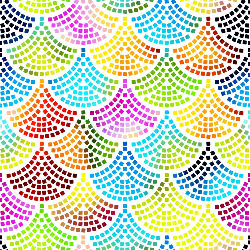 Pattern with Texture of Scales and Squares. Stock Vector - Illustration ...