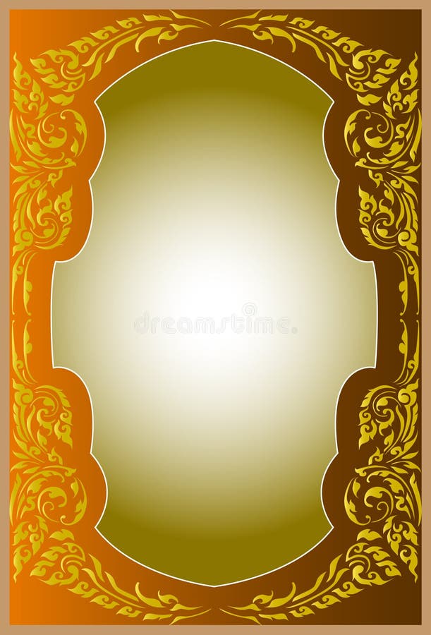 Pattern thai frames stock illustration. Illustration of modern - 40526148