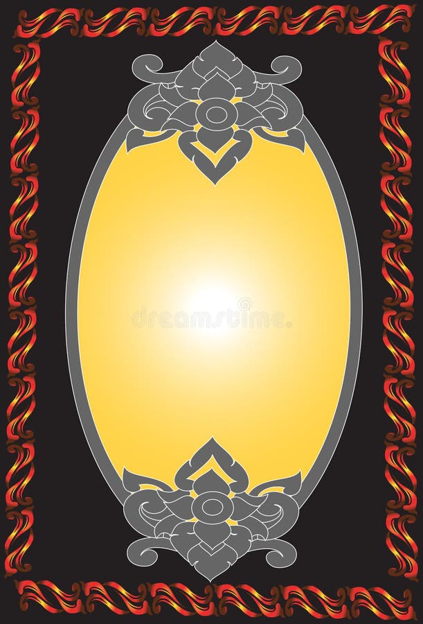 Pattern thai frames stock illustration. Illustration of design - 41273915
