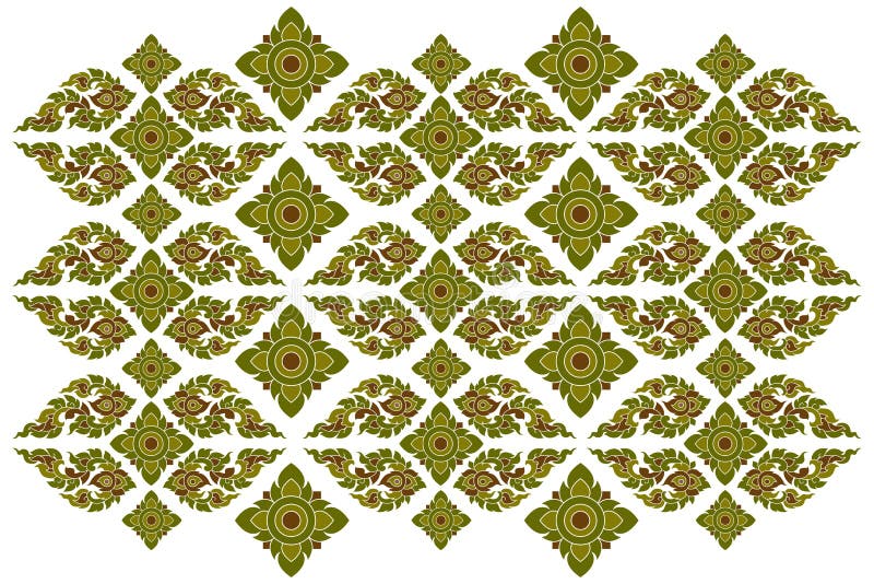Pattern Thailand stock vector. Illustration of ornament - 41522349