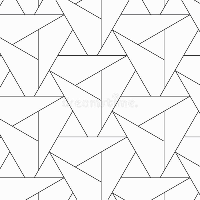 Pattern with Thin Lines Triangles Repeating with Poligons and Geometric ...