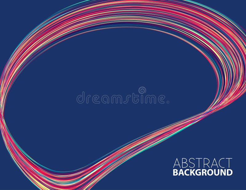 Pattern with Thin Strips Color Frame Stock Vector - Illustration of ...