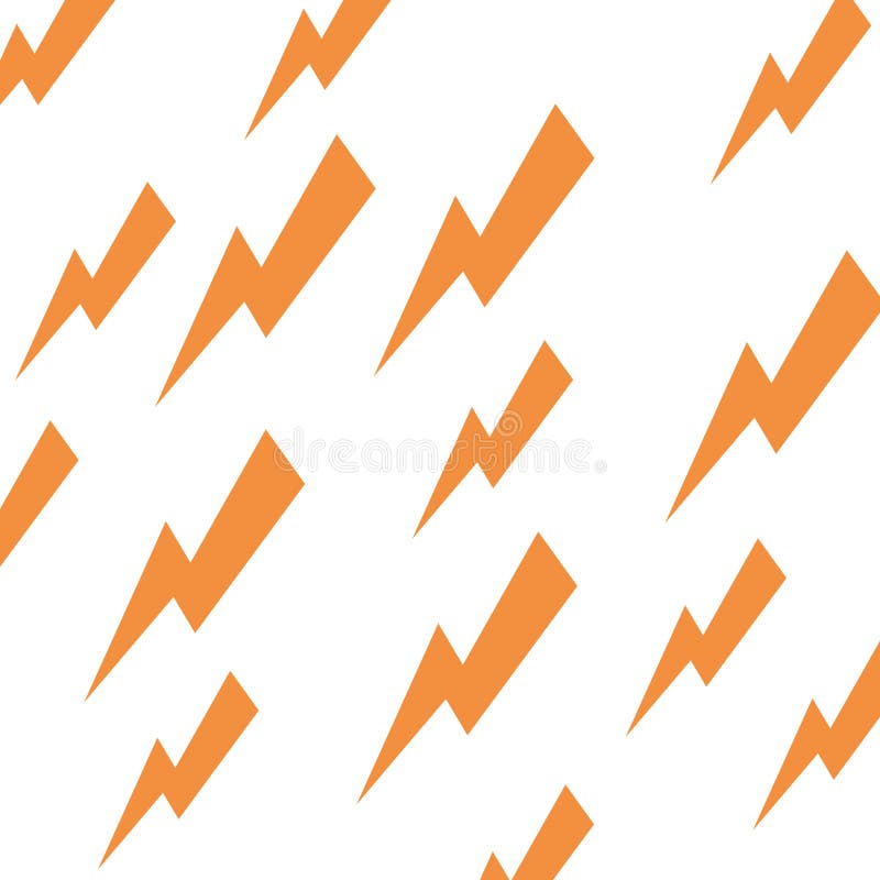 Pattern of Thunder Golden Isolated Icon Vector Illustration Stock ...