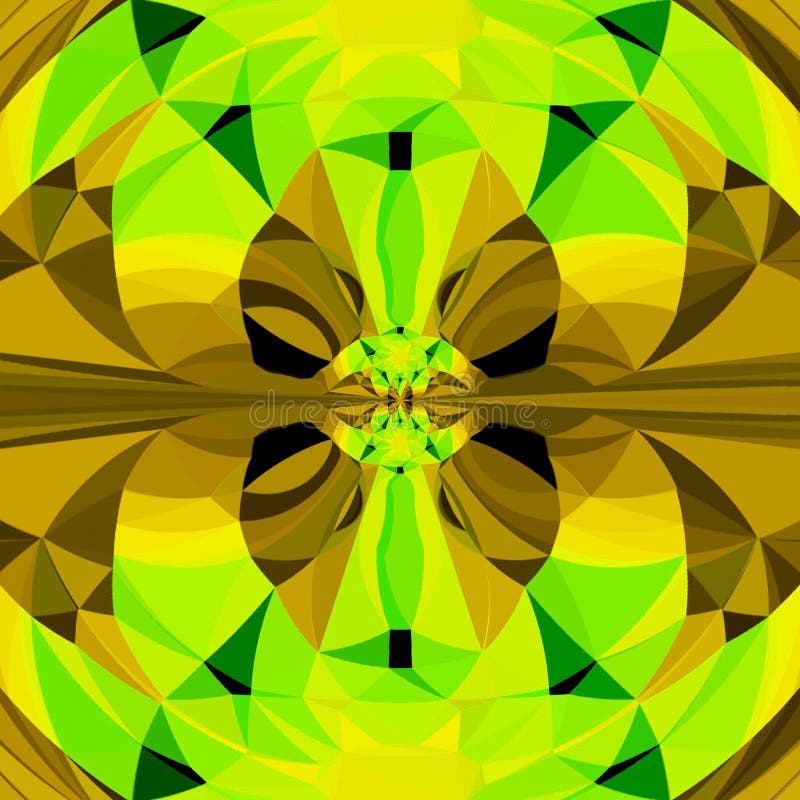 Glossy Pattern Tile Mosaic Triangle Artwork in Spring Colors Stock ...