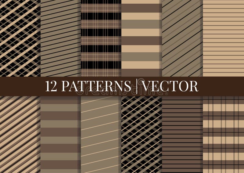 Vector Patterns. Set of Fabric Textures. Pattern Tile Swatches I Stock ...