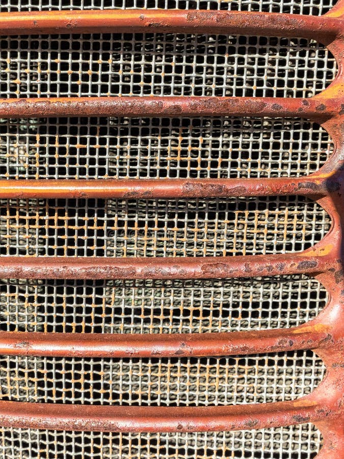 Pattern in a Tractor Radiator Stock Photo - Image of design, body ...
