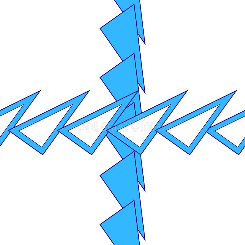 The Pattern of a Triangle in Various Forms and Shapes Stock ...