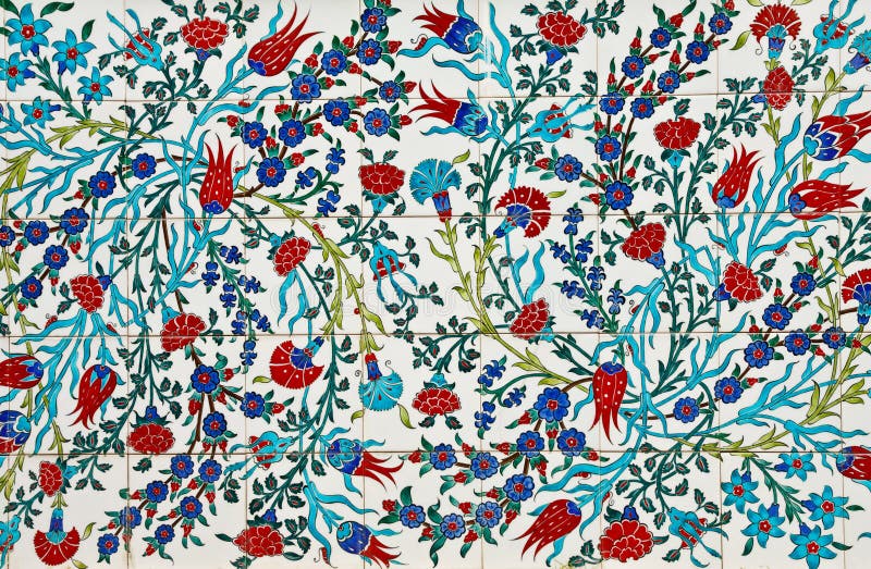 Pattern of Turkish Native Style Wall Stock Image - Image of background ...