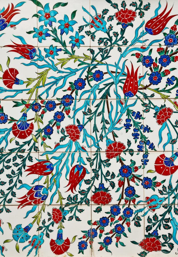 Pattern of Turkish Native Style Wall Stock Photo - Image of floral ...