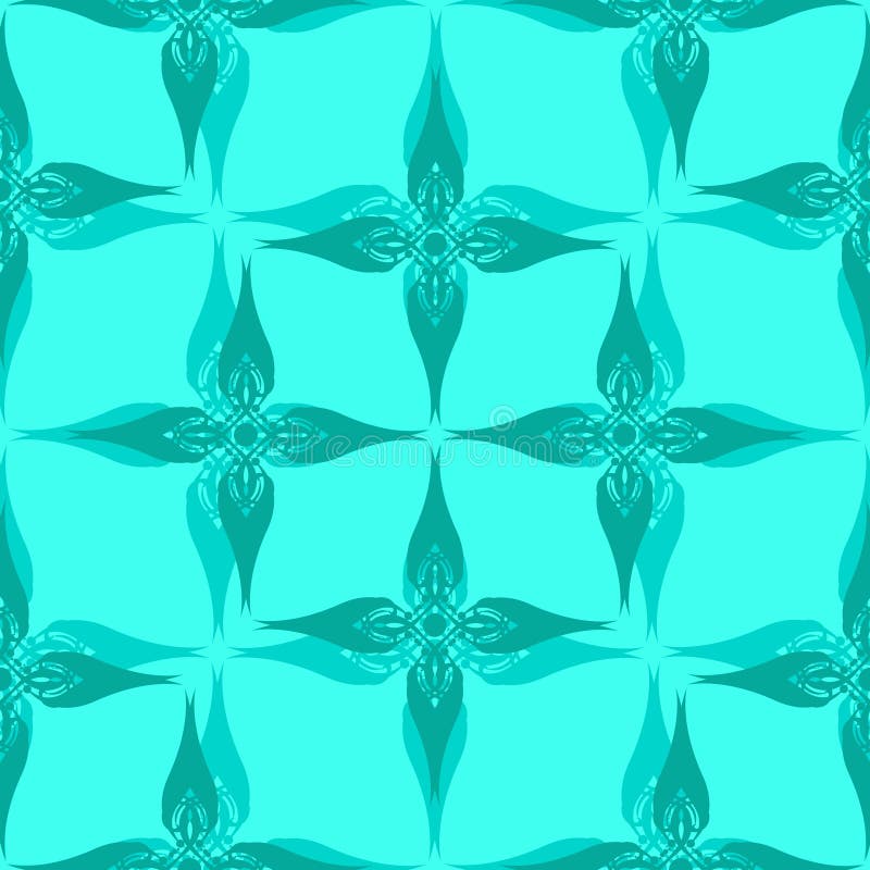 Pattern with turquoise. stock vector. Illustration of moroccan - 87797091