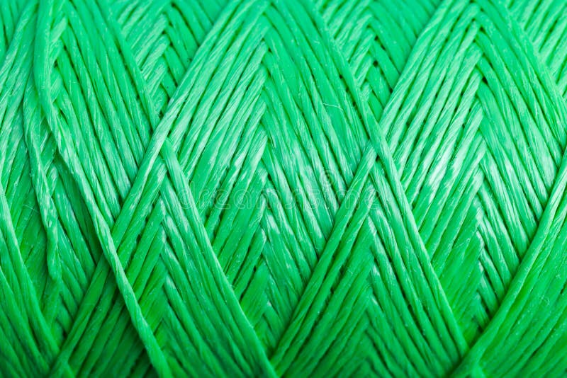 Pattern of Twisted Green Polypropylene Cord Stock Photo - Image of ...
