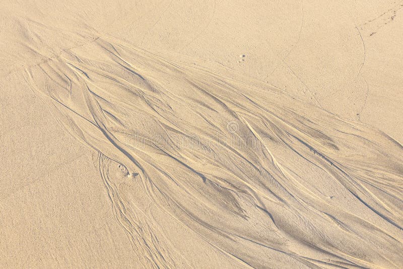 Pattern Type Texture on the Sand Beach Stock Image - Image of beach ...