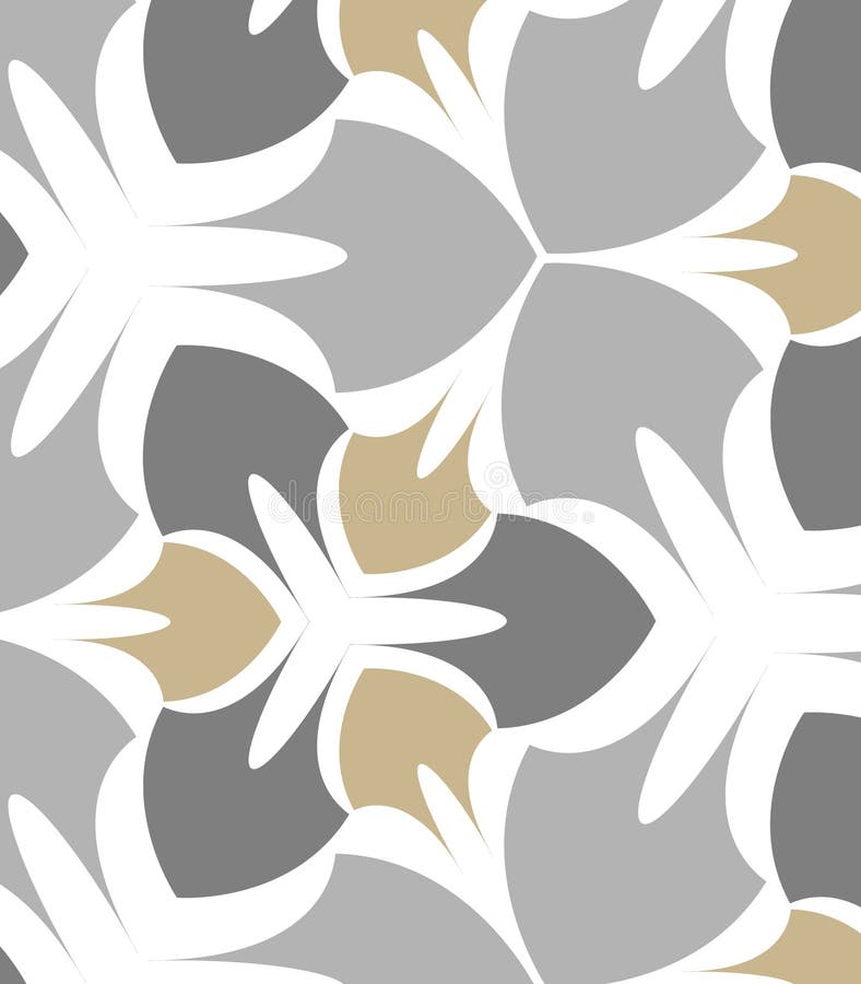 Geometric Petal Shaped Design Stock Illustration - Illustration of ...