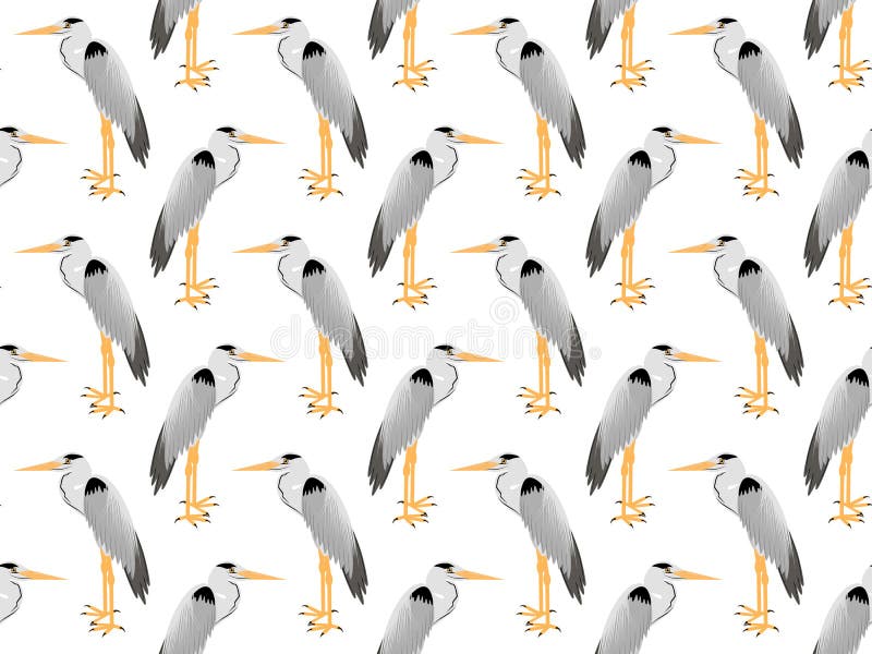 Pattern of vector Heron stock vector. Illustration of animal - 70923919