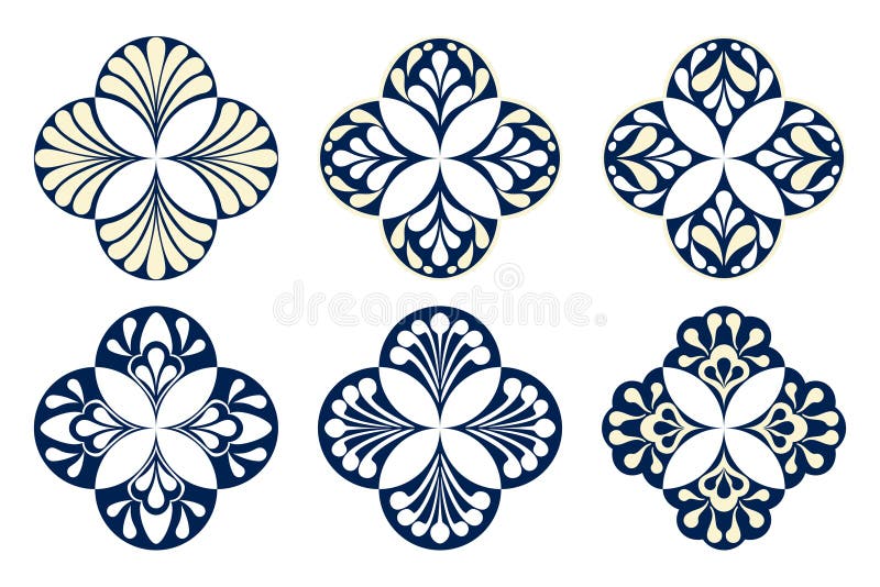 Pattern Vector Illustration a Calm and Elegant Work of Art with Flowers ...