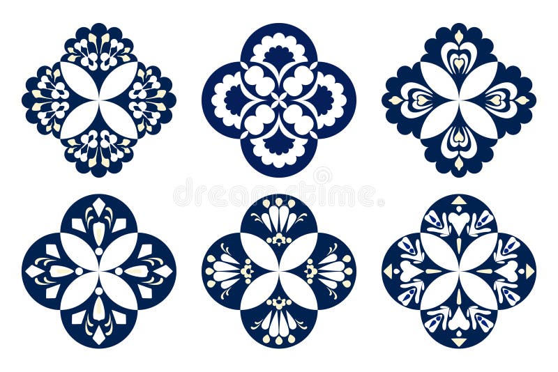 Pattern Vector Illustration a Calm and Elegant Work of Art with Flowers ...