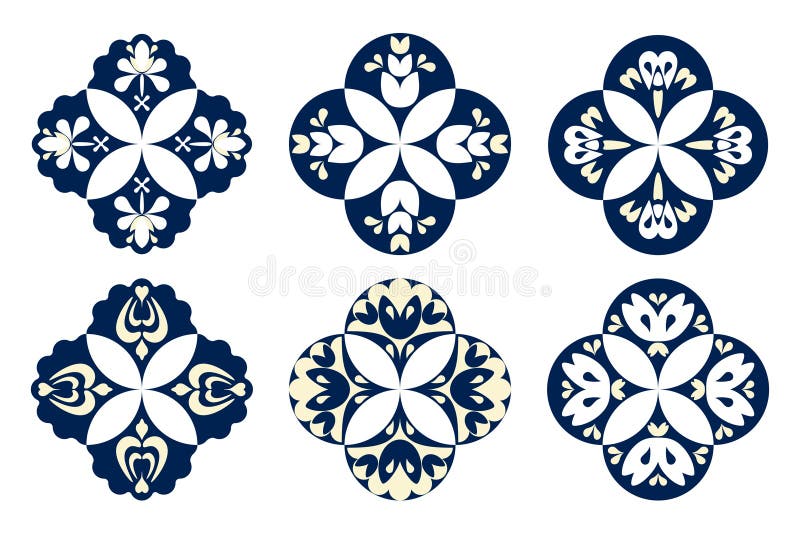 Pattern Vector Illustration a Calm and Elegant Work of Art with Flowers ...