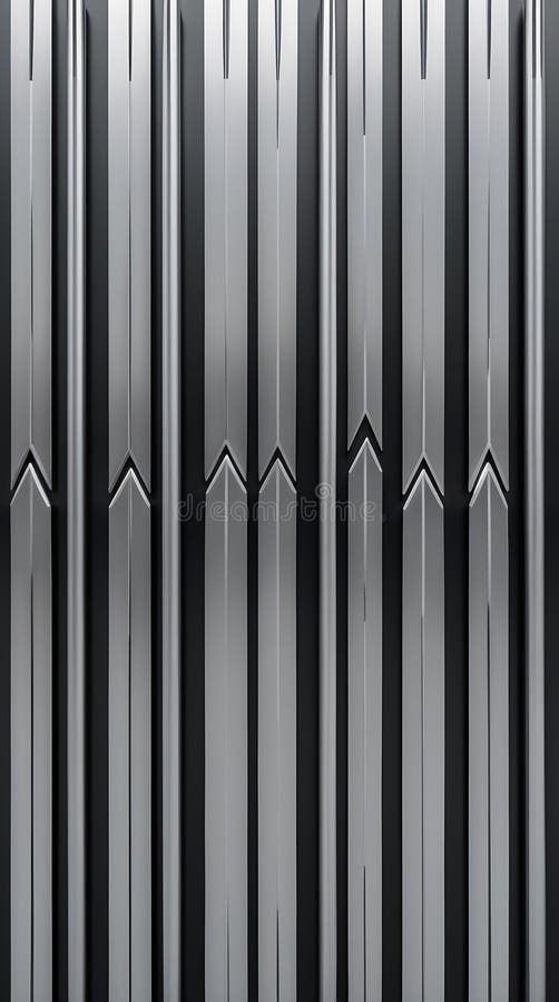 Vertical Silver Arrows Form an Intriguing Pattern for Stylish Wallpaper ...