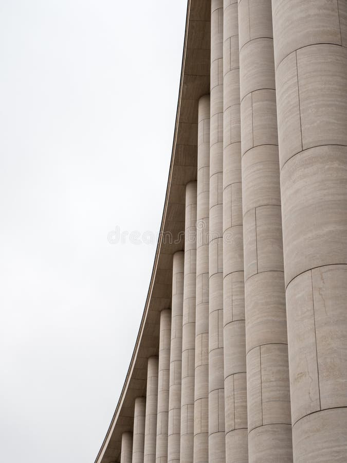 Pattern With Vertical Light Marble Columns. Stock Image - Image of ...