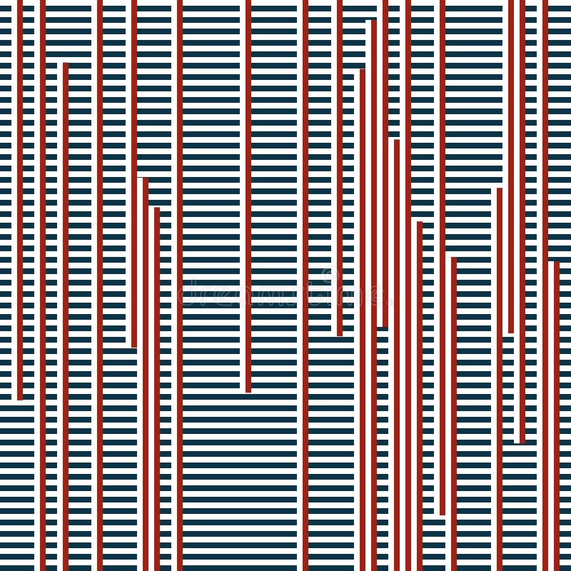 Pattern with Vertical Red Lines, Modern Stylish Image. Stock Vector ...