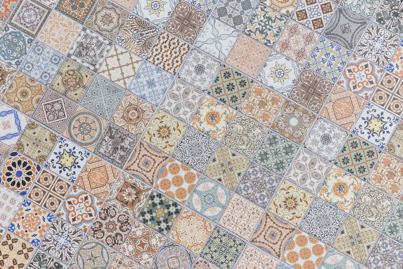 Pattern of Vintage Style Wall Tile Texture Stock Photo - Image of ...