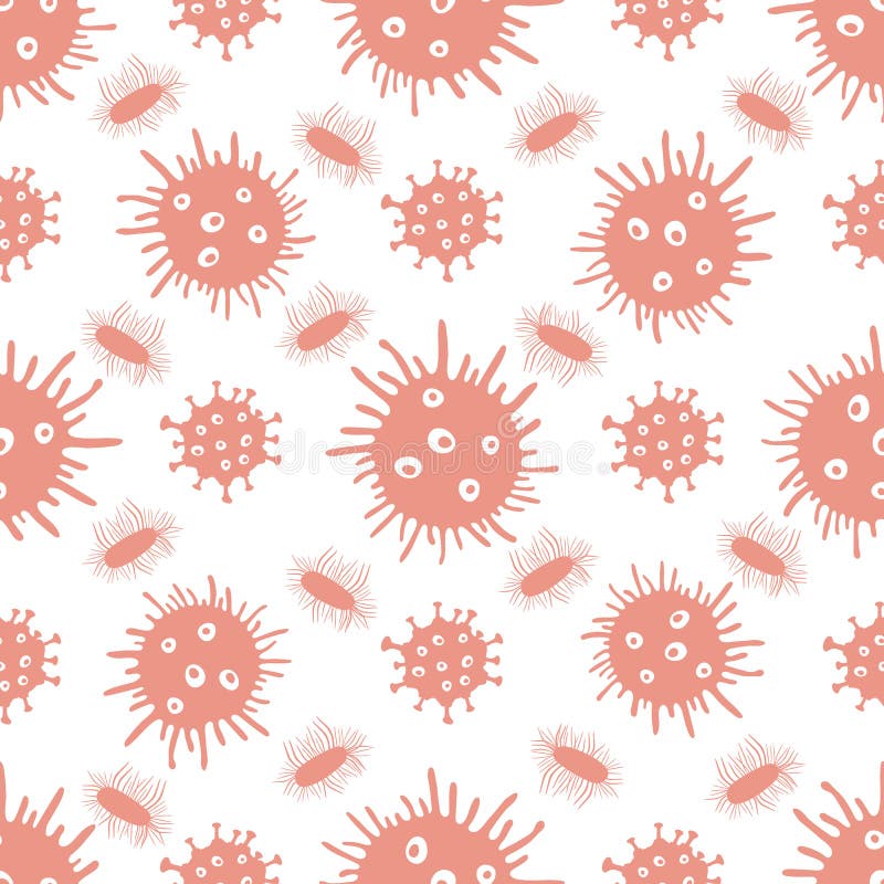Pattern Virus Bacteria Germs Science Medicine Stock Vector ...