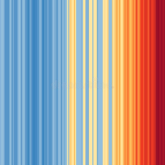Pattern with Warming Stripes from Earth Global Average Surface ...