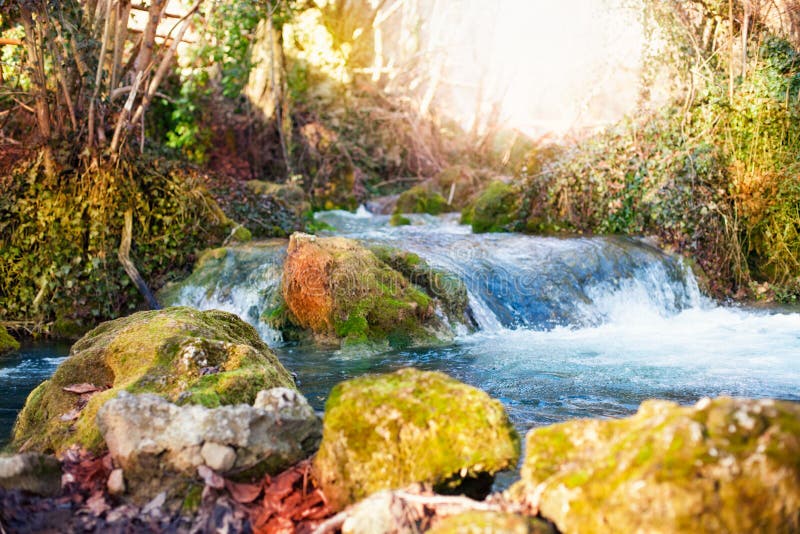 Pattern of Water Flow Landscape Stock Image - Image of paradise ...