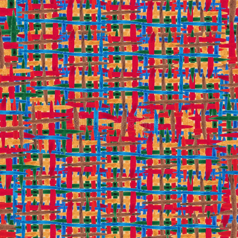 Pattern by Watercolor Colorful Lines, Spots. Plaid Pattern Stock ...